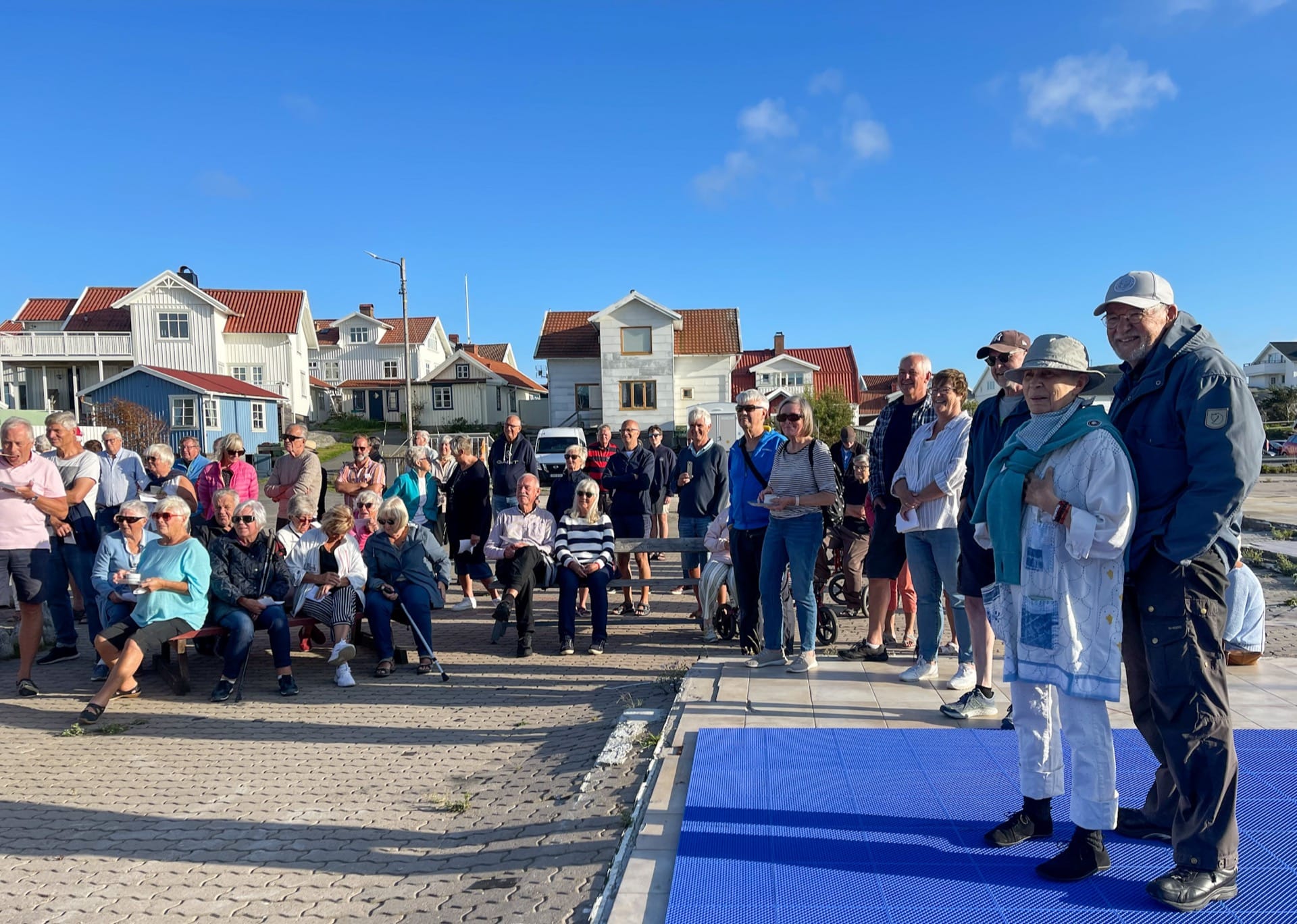 Vi uppmärksammade årsdagen av branden på ön - Malin Lundskog